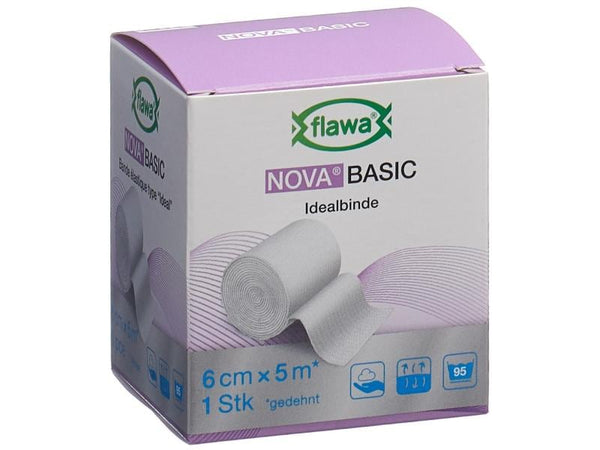 FLAWA Nova Basic Ideal bandage 6 cm x 5 m - MEDiDOR Healthcare & Therapie