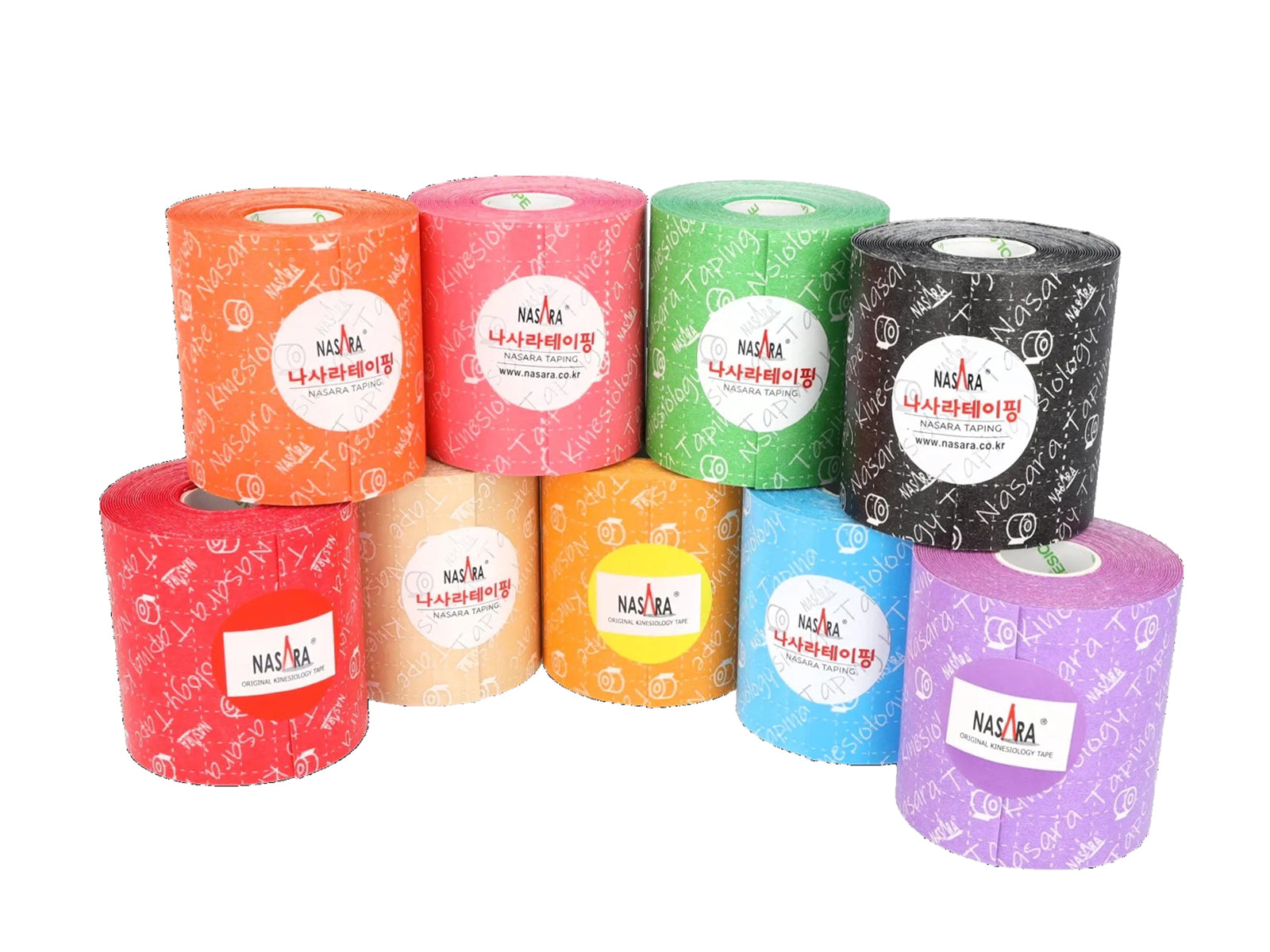 NASARA Kinesio Tape 7.5 cm 5 m, red - MEDiDOR Healthcare & Therapy